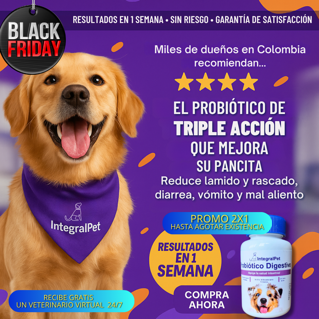 Probiotico Integral Pet™️ | 100% Natural | Promo 2x1 🎁 | Registro ICA ...